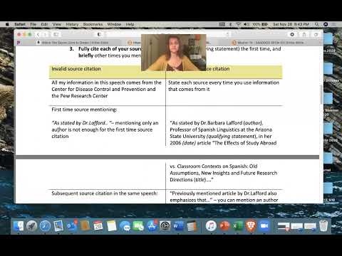 Informative speech guidelines