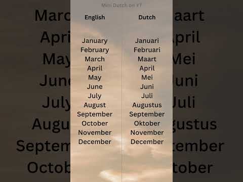 How to say the months in #dutch #shorts