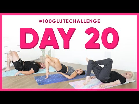 Day 20: Number 4 High Heel Bridge! | 100 Glute Challenge w/ Husky & his trainer