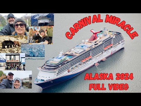 Carnival Miracle 10 Day Full  Cruise Video. Juneau, Skagway, Tracy Arm Fjord, and Ketchikan.