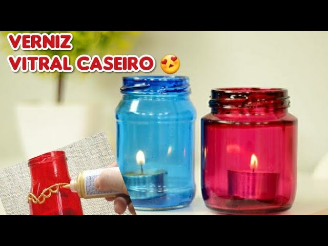 Aprenda Fazer Verniz Vitral Caseiro Todas as Cores | Cantinho do Video