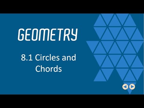 Circles and Chords, BJU Press Geometry 4th ed, Lesson 8.1--CCCS Flipped Geometry #47