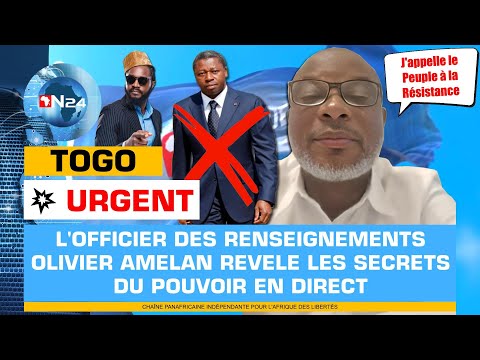 URGENT💥Choc au Togo : Un agent des renseignements, Olivier Amélan, lance un appel à la résistance !