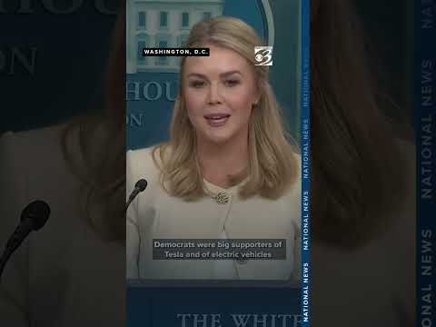 Press Secretary Karoline Leavitt speaks on Tesla vandalism