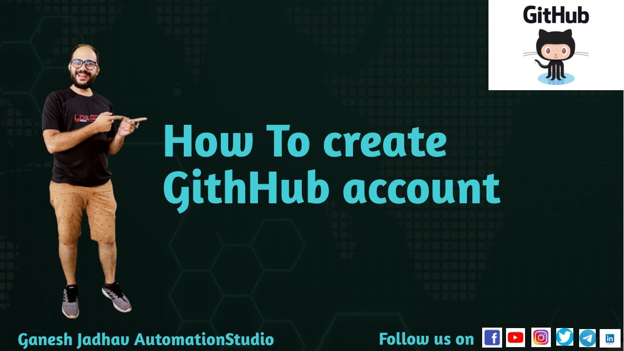 GitHub Account Creation || Ganesh Jadhav AutomationStudio