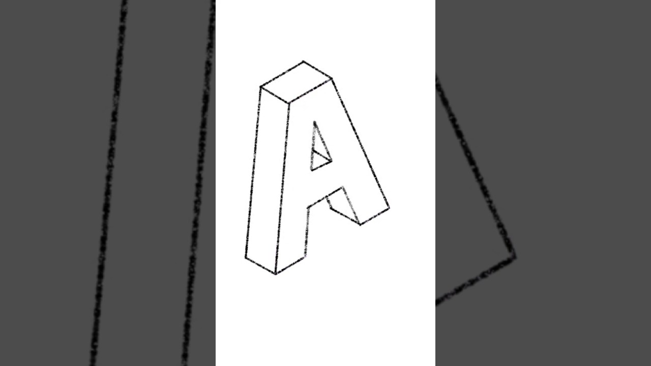 -Draw a 3D letter 