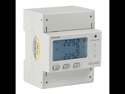 Acrel ADL400 Three phase energy meter PT CT setting