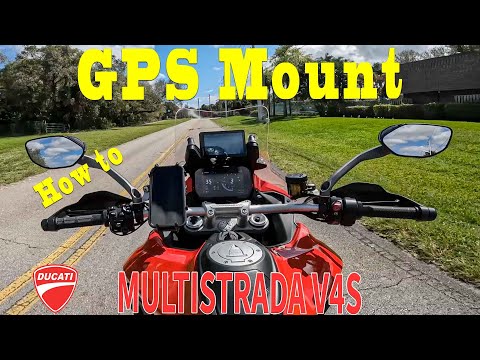 How to Install Iconic Parts GPS Mount on the Ducati Multistrada V4S for Garmin Zumo XT