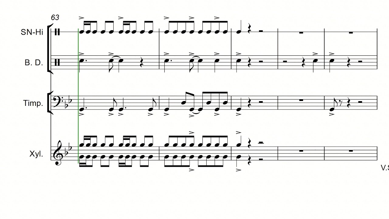 Groovee!  Percussion Part Practice Video