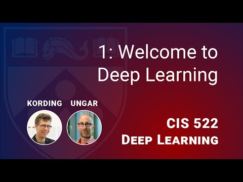 CIS522 1: Welcome