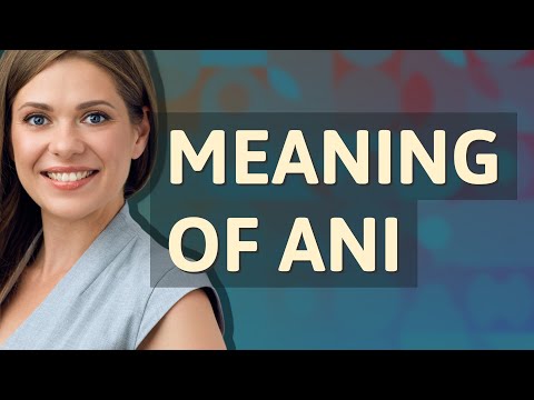 Ani | meaning of Ani