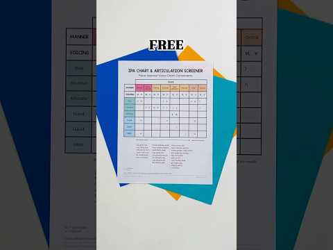 Free Articulation Screener for Speech Therapy