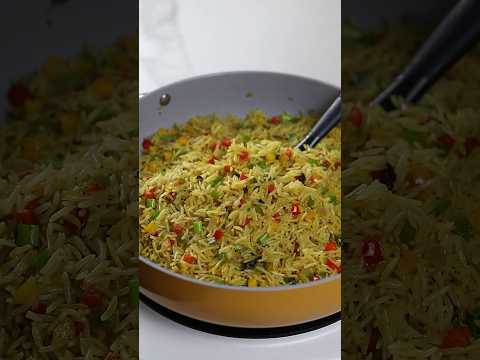 Bell pepper fried rice #nigerianfood