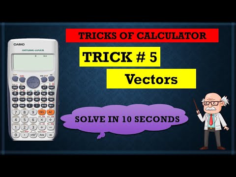 How to solve vectors in Calculator (Trick # 5)