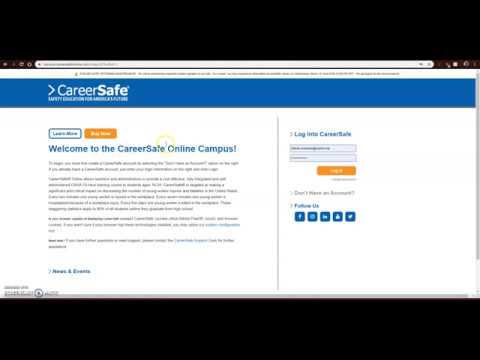 How to Signup on CareerSafe