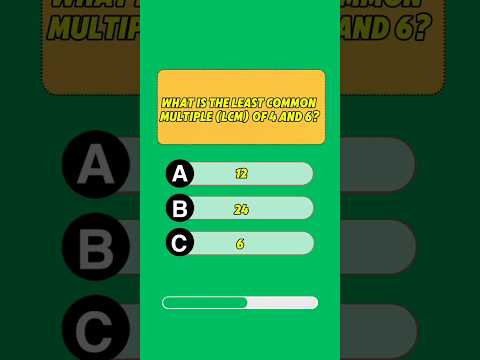 What is the least common multiple (LCM) of 4 and 6?