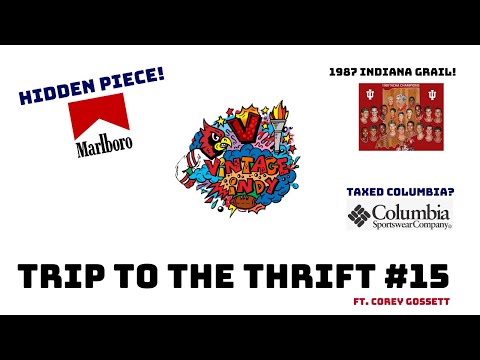 Trip to the thrift #15 | 1987 Indiana GRAIL, Hidden Marlboro piece, and Coogi! Ft. Corey Gossett