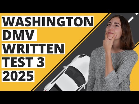 Washington DMV Written Test 3 2025 (60 Questions with Explained Answers)