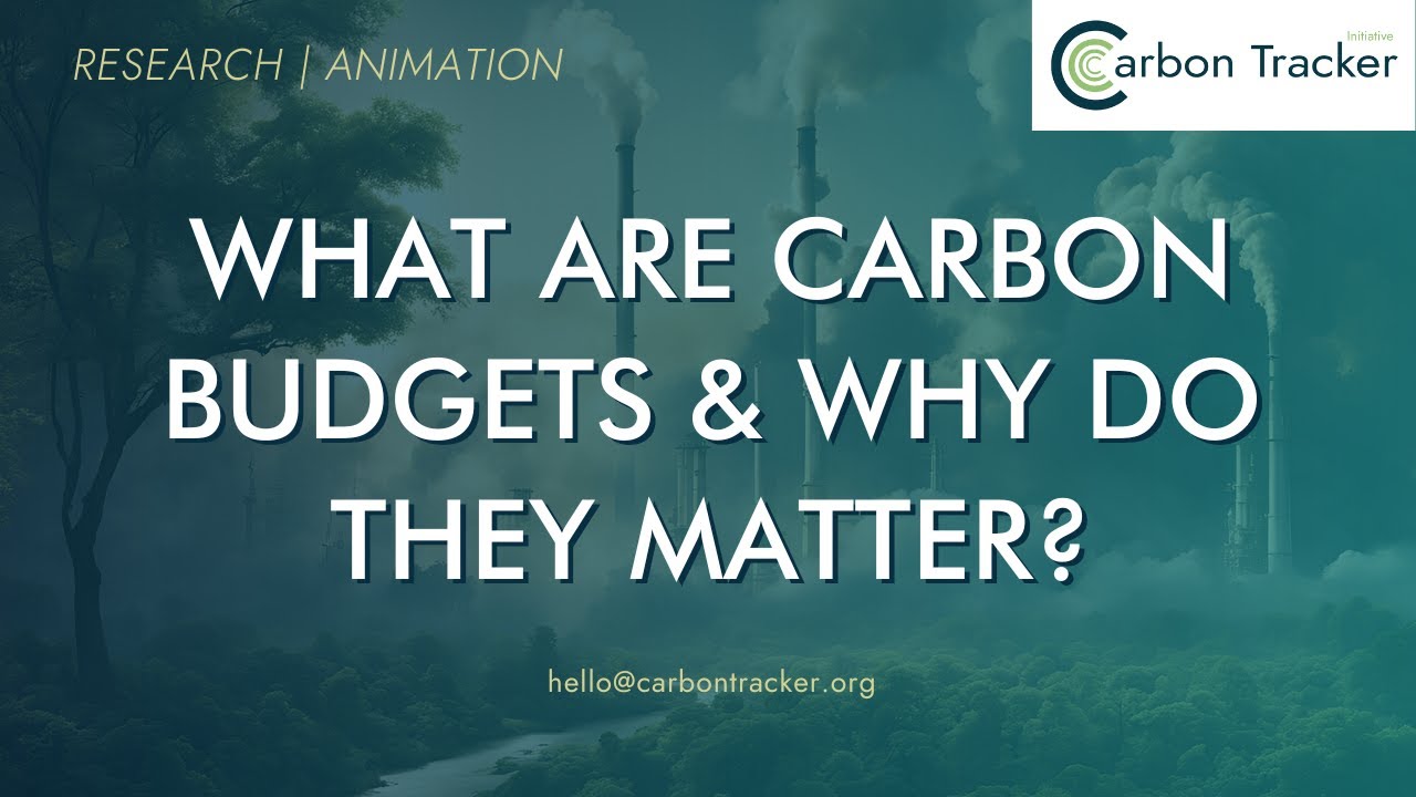 What are Carbon Budgets & the Carbon Bubble? | Carbon Tracker Explainer