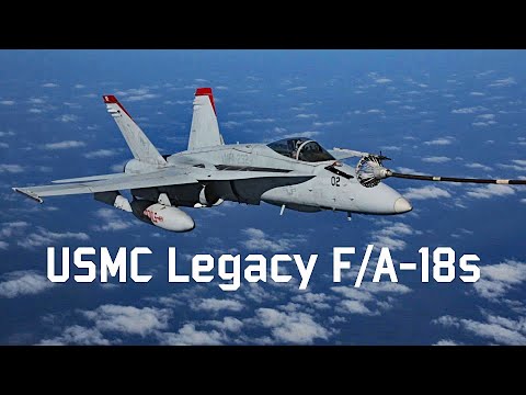Legacy Marine F/A-18s and F-35s Refuel