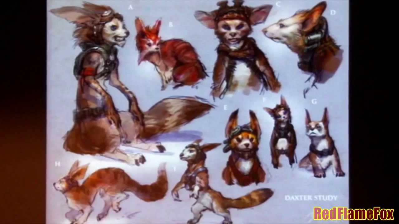 Daxter's reaction to the leaked cancelled Jak 4 concept arts