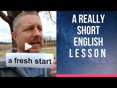 Meaning of A FRESH START - A Really Short English Lesson with Subtitles