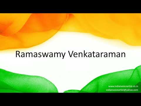 How to correctly pronounce in Hindi "Ramaswamy Venkataraman". (Former President of India)