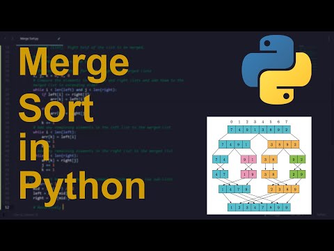 Merge Sort Code in Python | Sorting Algorithms | Python Coding Tutorial | Python Coding Interview