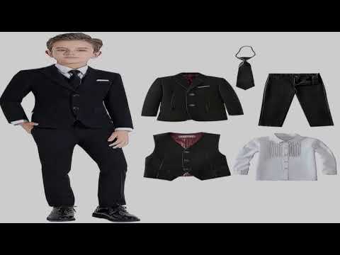 Boys Suits Colorful Formal Suits 5 Piece Slim Fit Dresswear Suit Set School Uniforms
