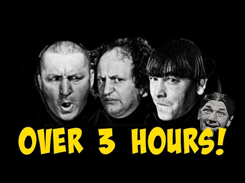 Classic THREE STOOGES Film Fest - Over 3 Hours - CURLY Moe Larry Shemp