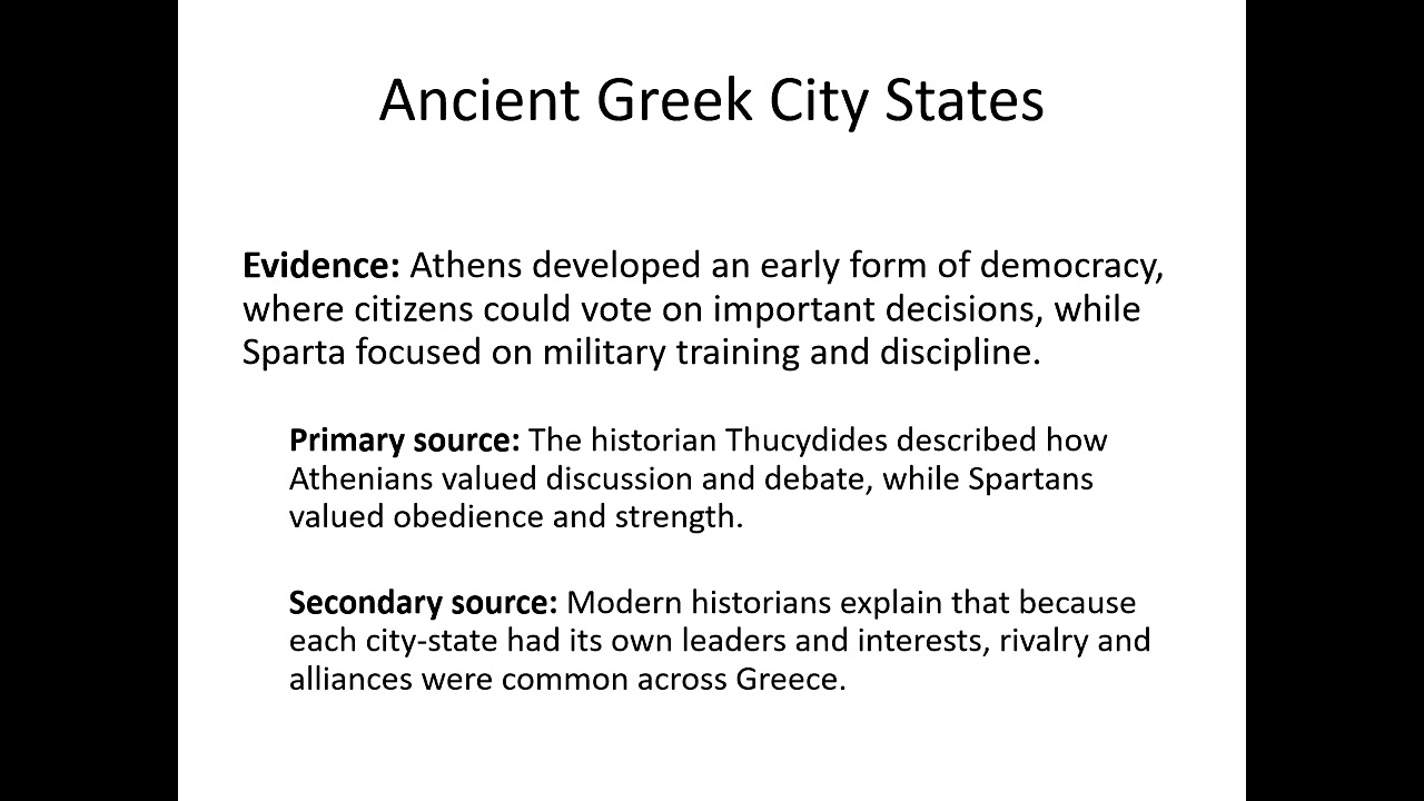 Chronic History Lesson 9 Ancient Greek City States