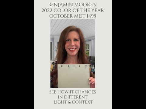 Benjamin Moore 2022 Color of The Year October Mist 1495. See how it changes in different light!