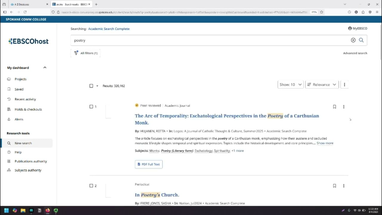 Video Tutorial - Academic Search Complete