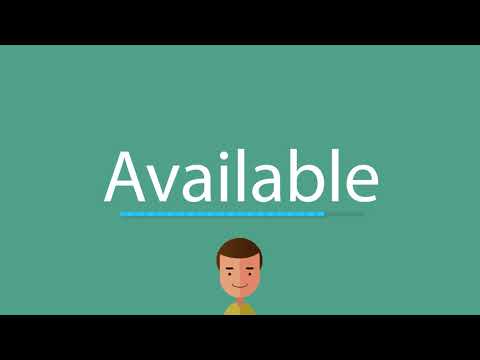 How to pronounce Available