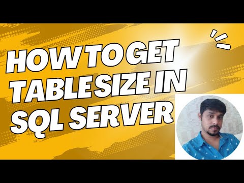 How to get table size in SQL Server