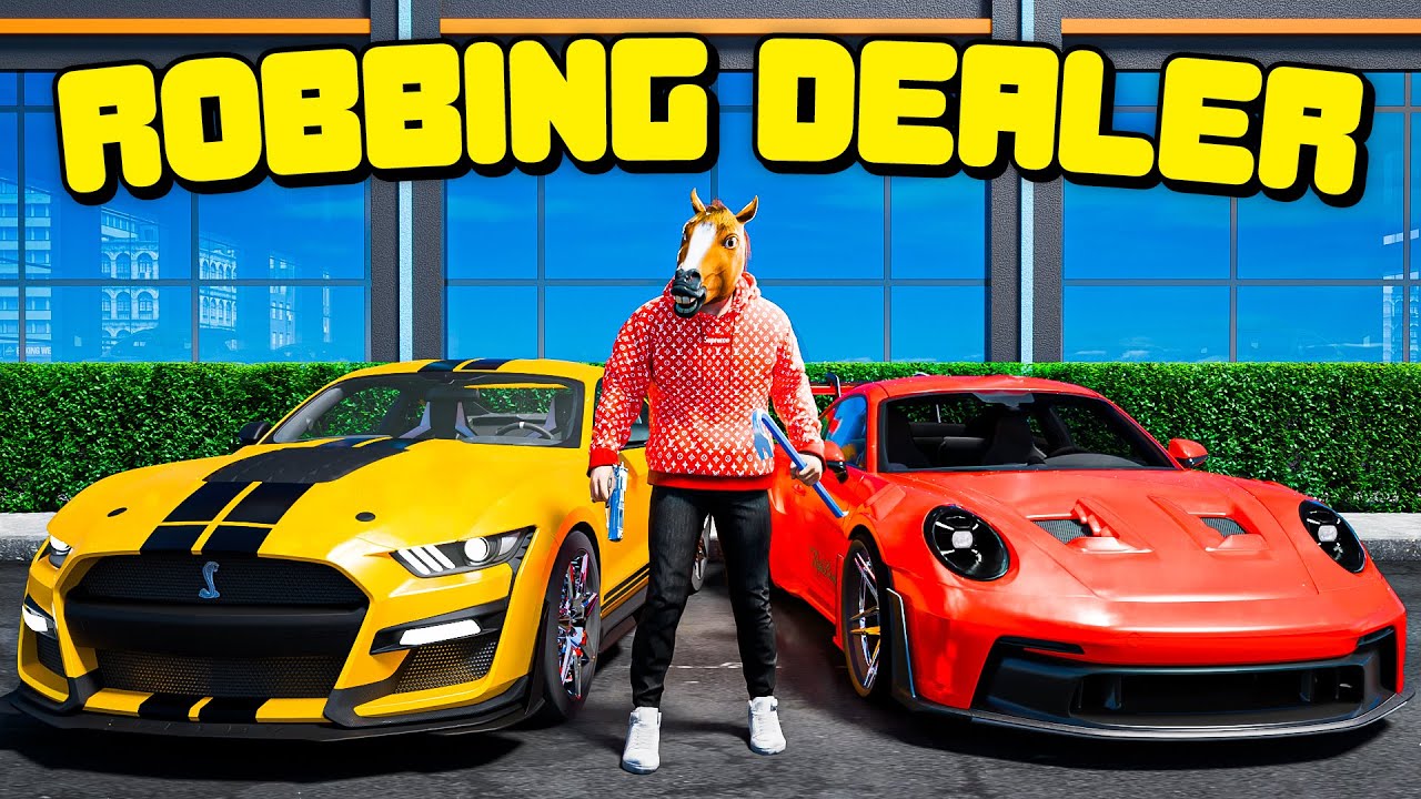 Robbing An Entire Dealership In GTA 5 RP