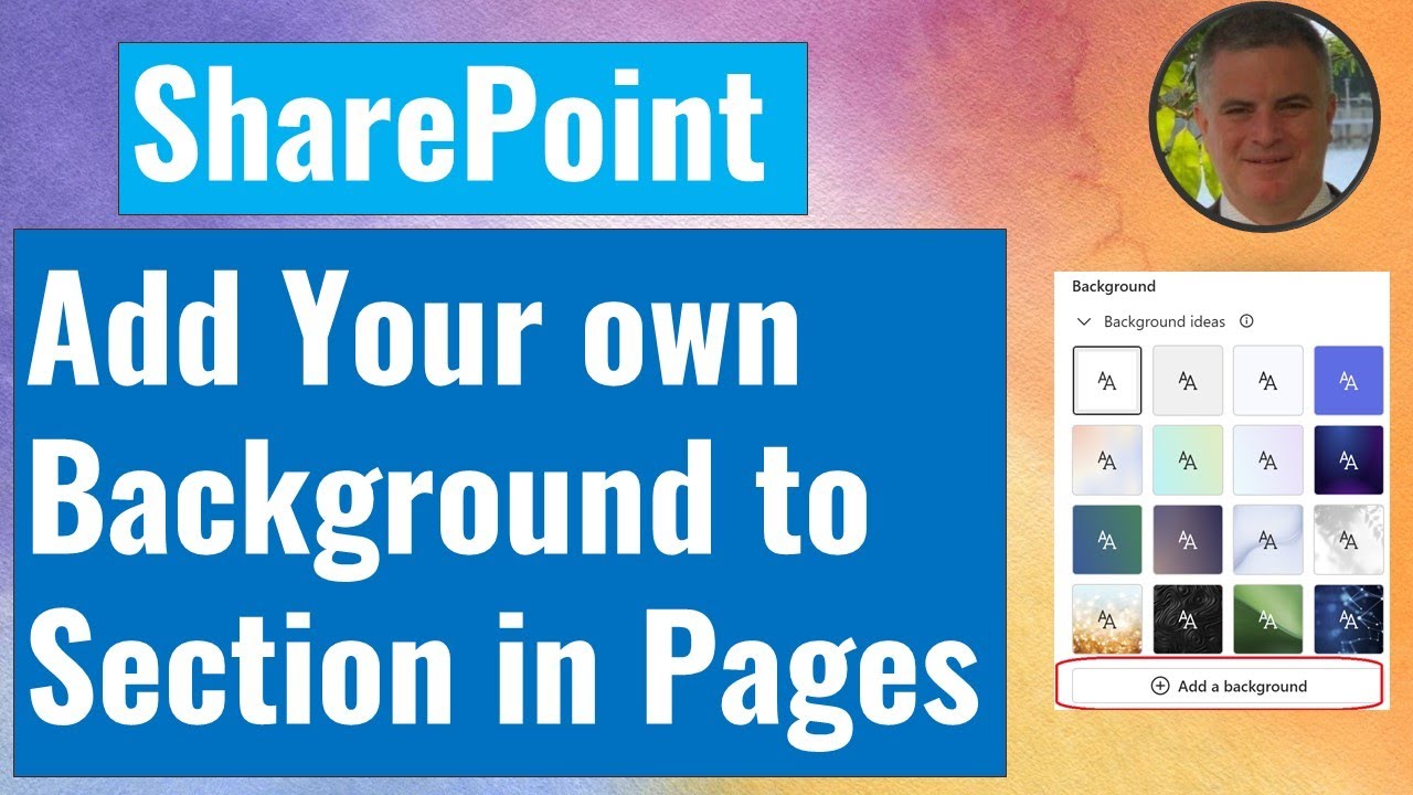 How to Add Custom Backgrounds to SharePoint Sections