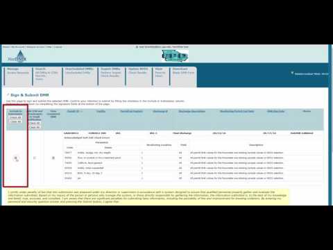 Signing & Submitting a DMR
