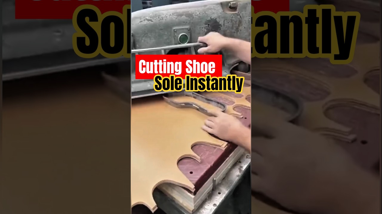 Shoe Sole Cutter! One Press, Perfect Shape Instantly