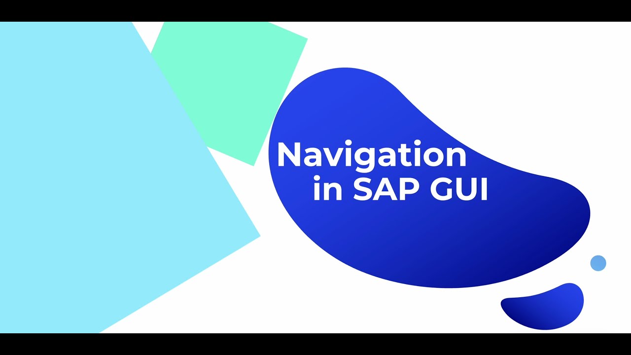 Navigation of SAP GUI