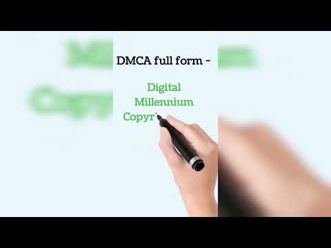 DMCA full form (Digital Millennium Copyright Act) In Library Science 📚📚
