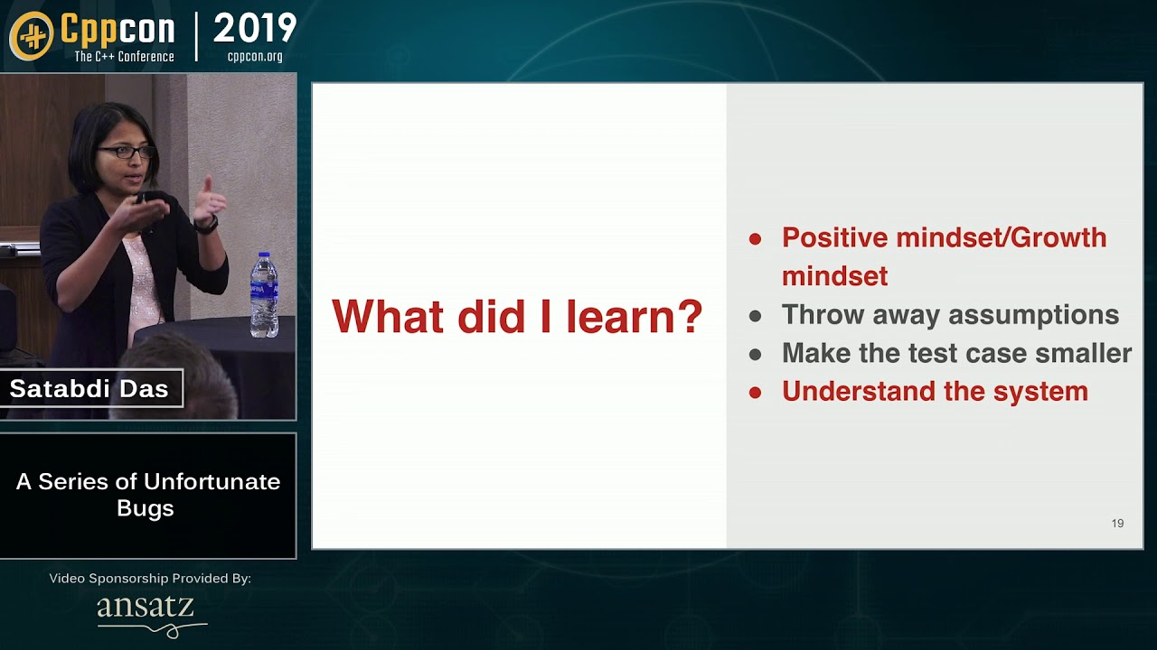 A Series of Unfortunate Bugs - Satabdi Das - CppCon 2019