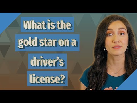 What is the gold star on a driver's license?