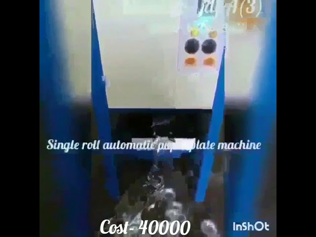 Automatic Pattal Dona Machine - Nashta Plate Making Machine ...
