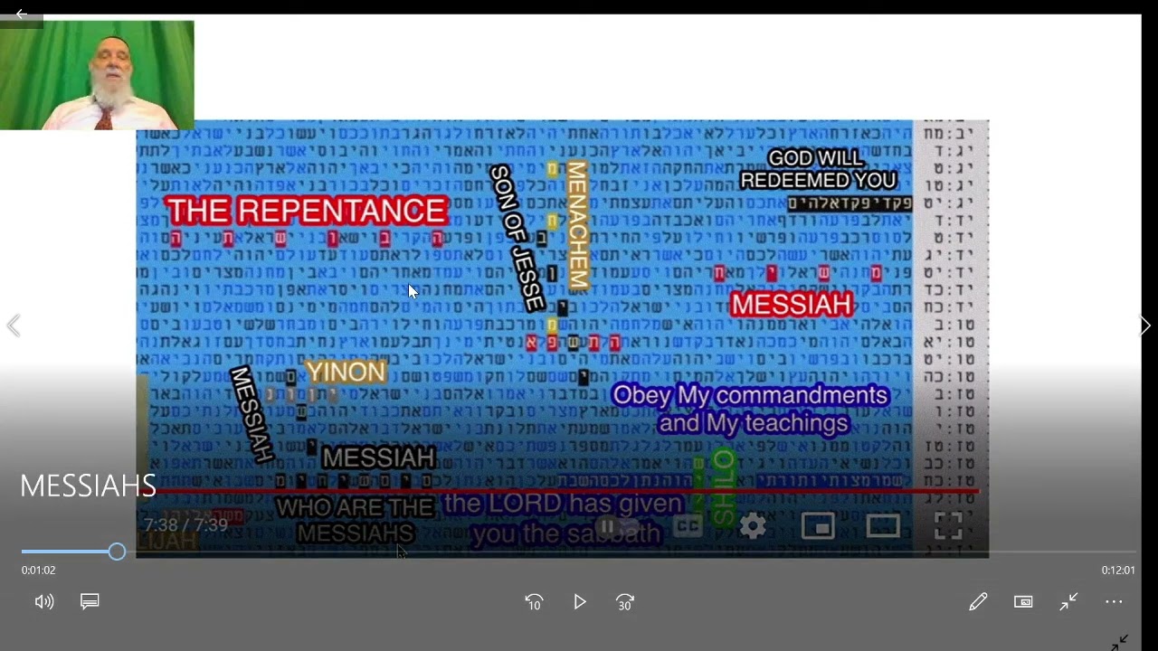 STRONGEST AND MOST SIGNIFICANT BIBLE CODE TABLE ON THE MESSIAH MATITYAHU GLAZERON