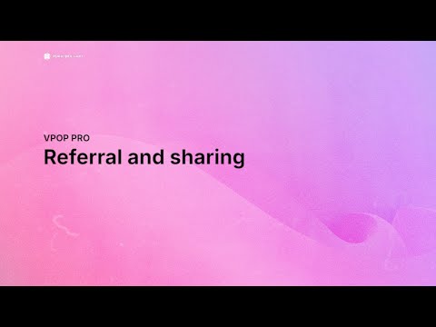 Referral and sharing