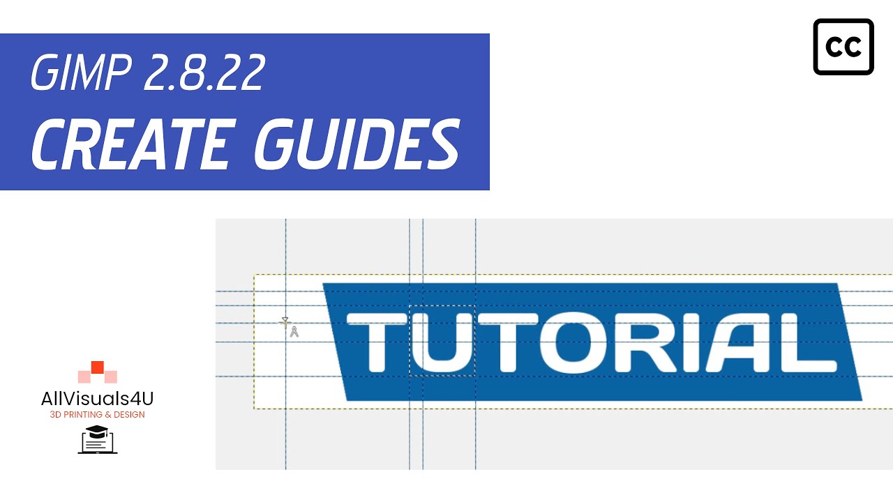GIMP Tutorial - General #4 - How to create guides
