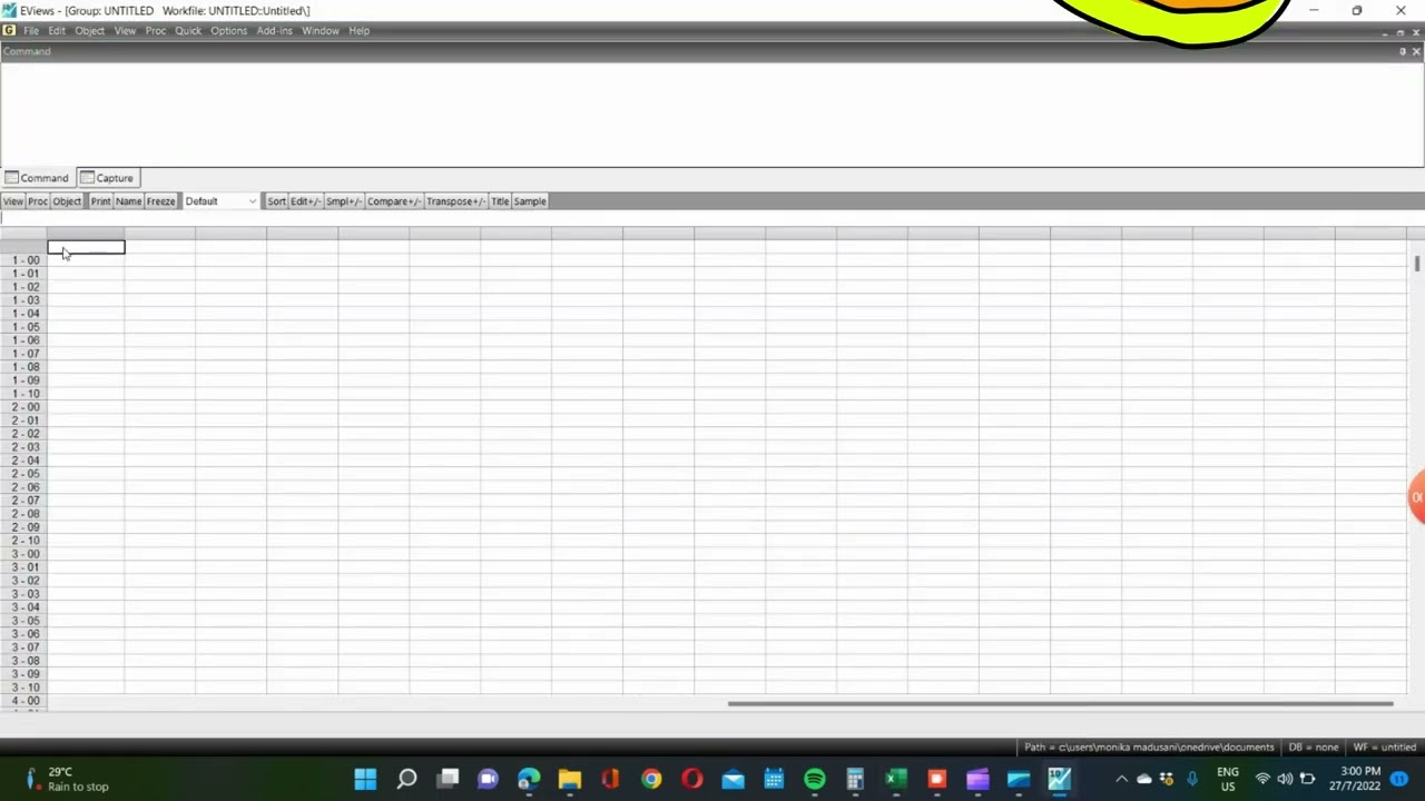 How to create panel data by EVIEWS