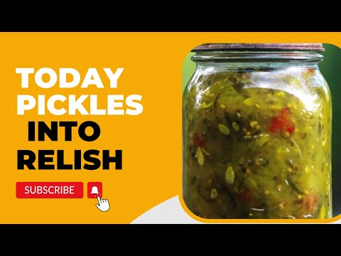 Making dill pickle relish from mushy pickles