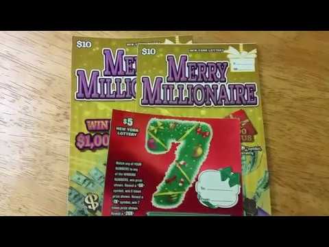 Happy Holidays,New scratch off tickets Merry Millions and 7